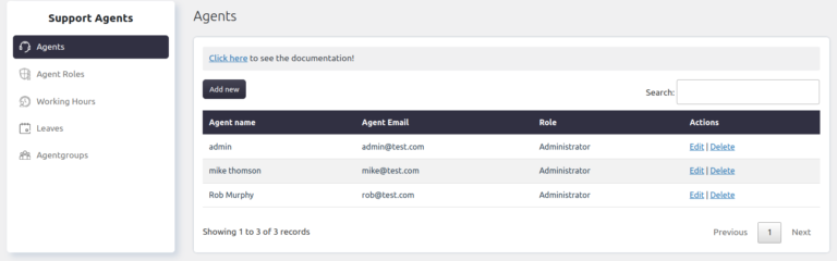 Add support agents - SupportCandy