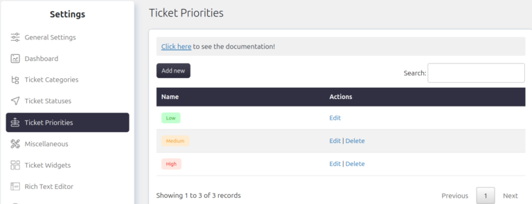 Ticket priorities - SupportCandy