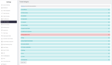 Ticket widget settings - SupportCandy