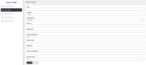 Ticket fields - SupportCandy