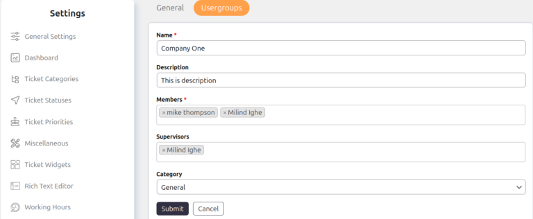 Add a new usergroup - SupportCandy