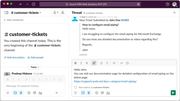 Enhance Collaboration with Slack Integration | SupportCandy