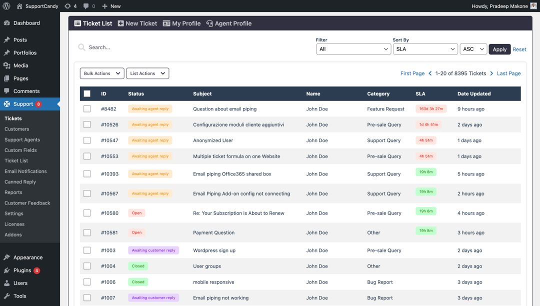 SupportCandy Help Desk: Best Ticketing System for WordPress